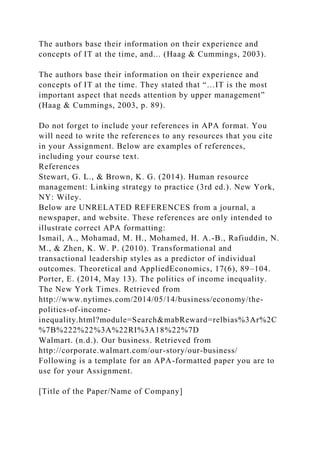 HRMG 4202 Needs Assessment Case Study Strategic Human Reso.docx