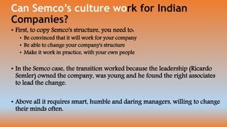 Organization Culture at Semco | PPTX