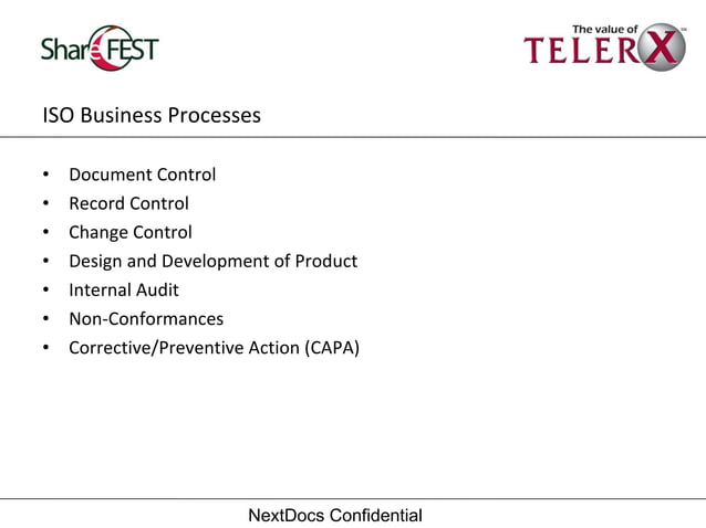 15 Months to Certification: Using SharePoint as the Platform for an ISO ...