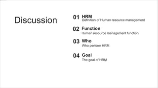 HRM (Human Resource Management) | PPTX