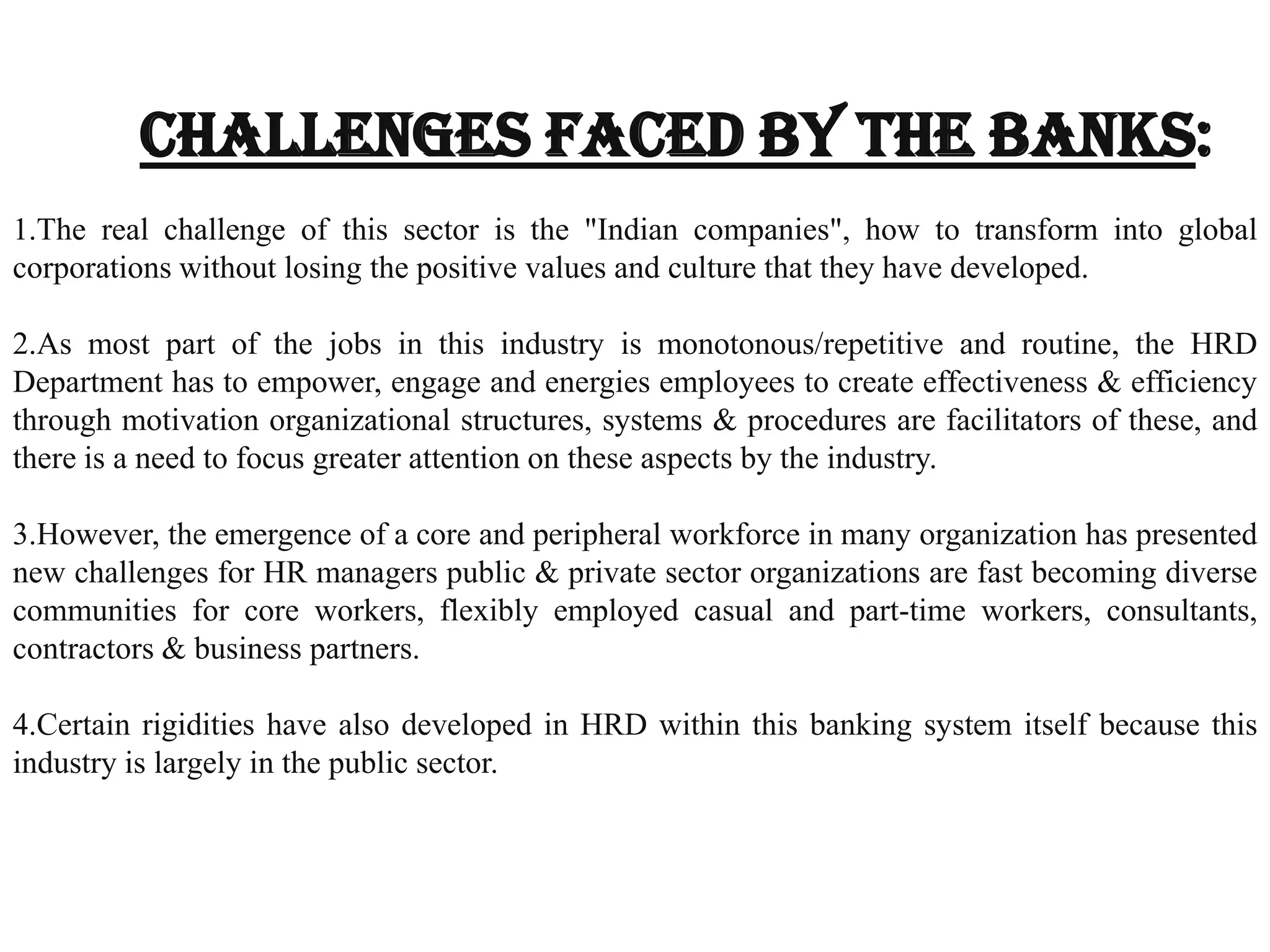 Hrm in banking group 1 | PPTX