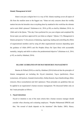 INDIVIDUAL ASSIGNMENT (TERM PAPER): HOW ISLAMIC TEACHING CAN CONTRIBUTE ...