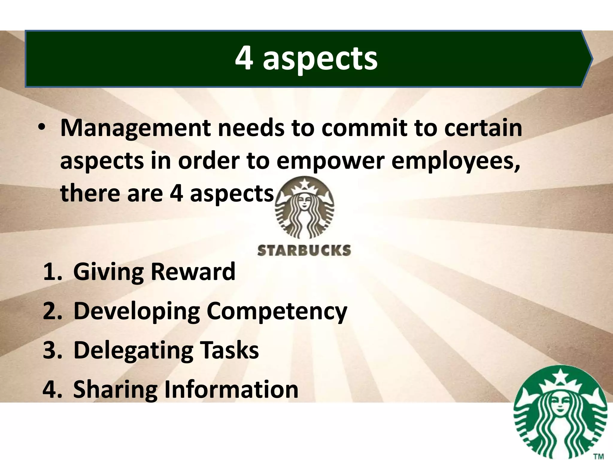Employee Motivation, HRM, Case study "starbucks" | PPTX