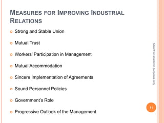 Hrm industrial relation | PPTX