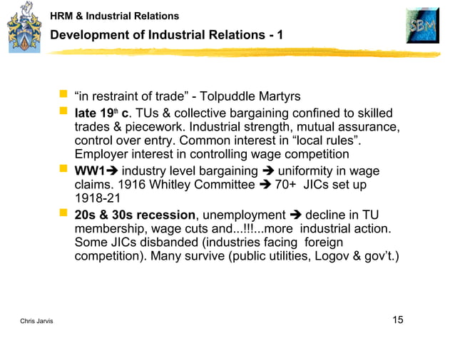 Hrm & industrial relations | PPT