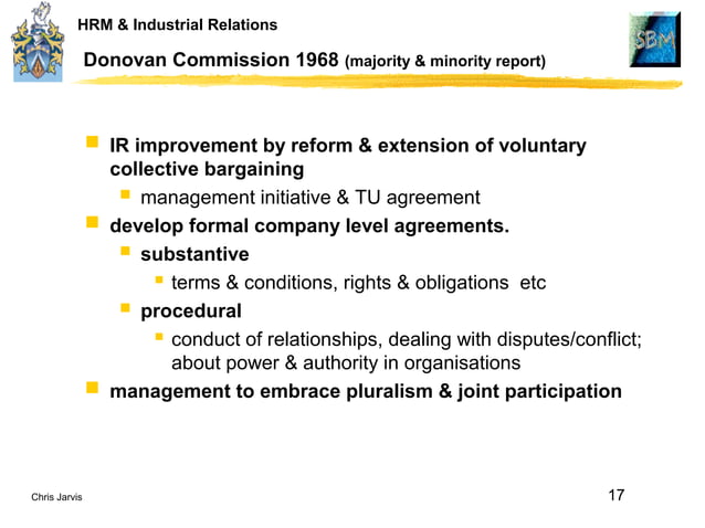 Hrm & industrial relations | PPT