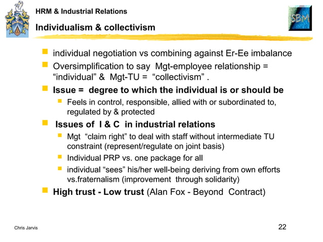 Hrm & industrial relations | PPT
