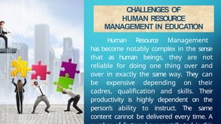 Human resources in education ppt presentation | PPTX