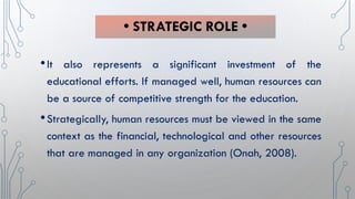 Human Resources Management in Education | PDF
