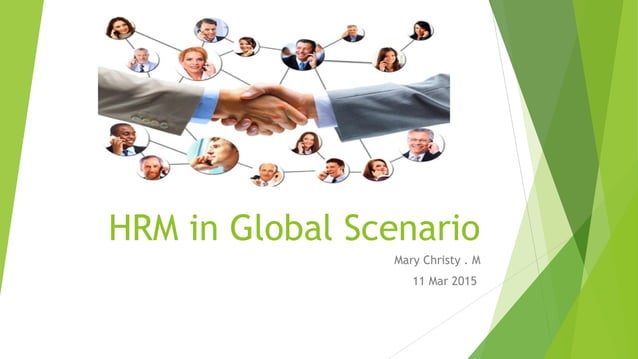 HRM in Global Scenario | PPT | Business | Business and Finance