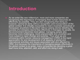 Hrm in new millennium | PPTX