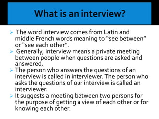 Interview Questions- Human Resource Management | PPTX