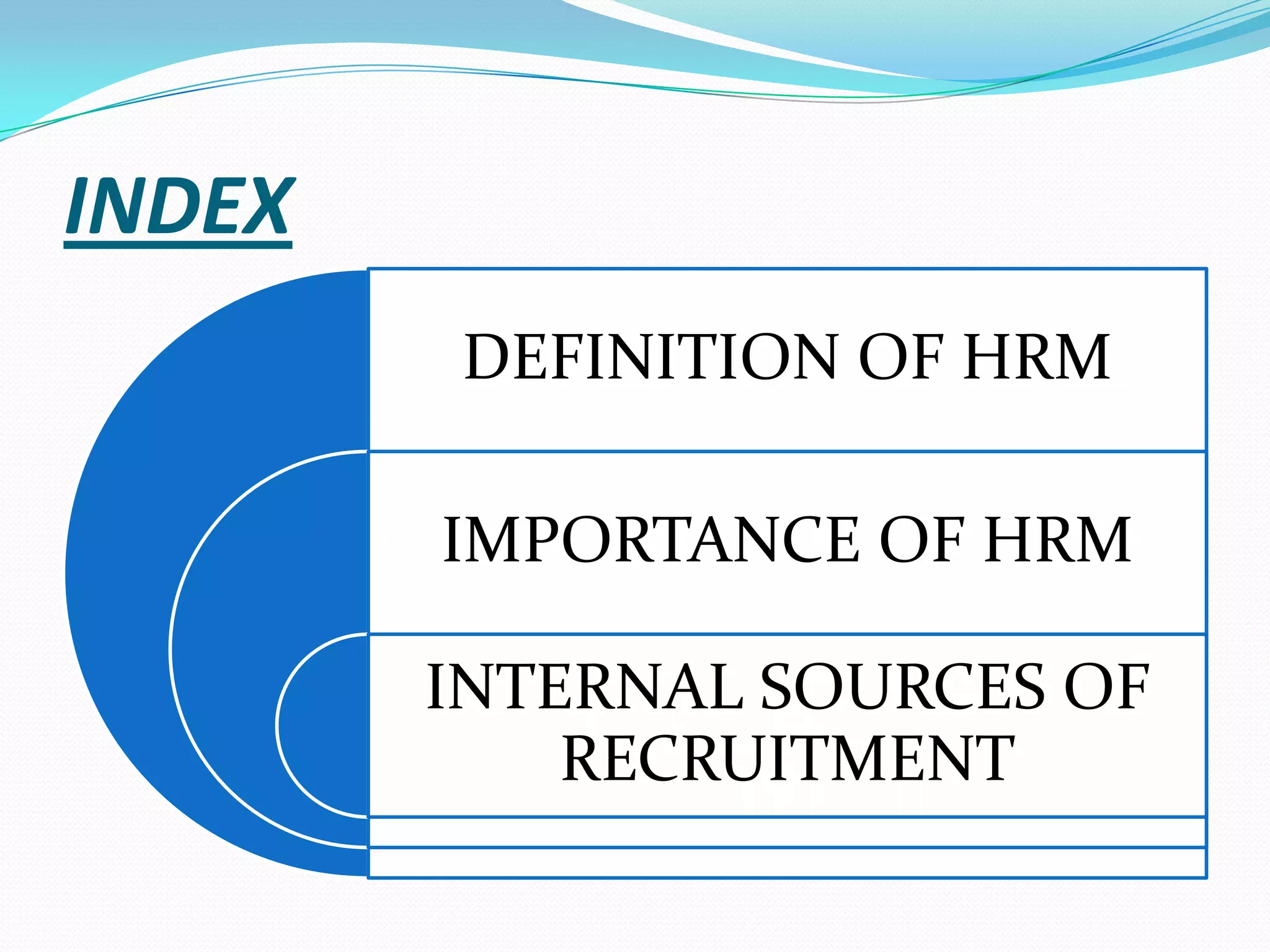 hrm definition ,importance and internal sources | PPT