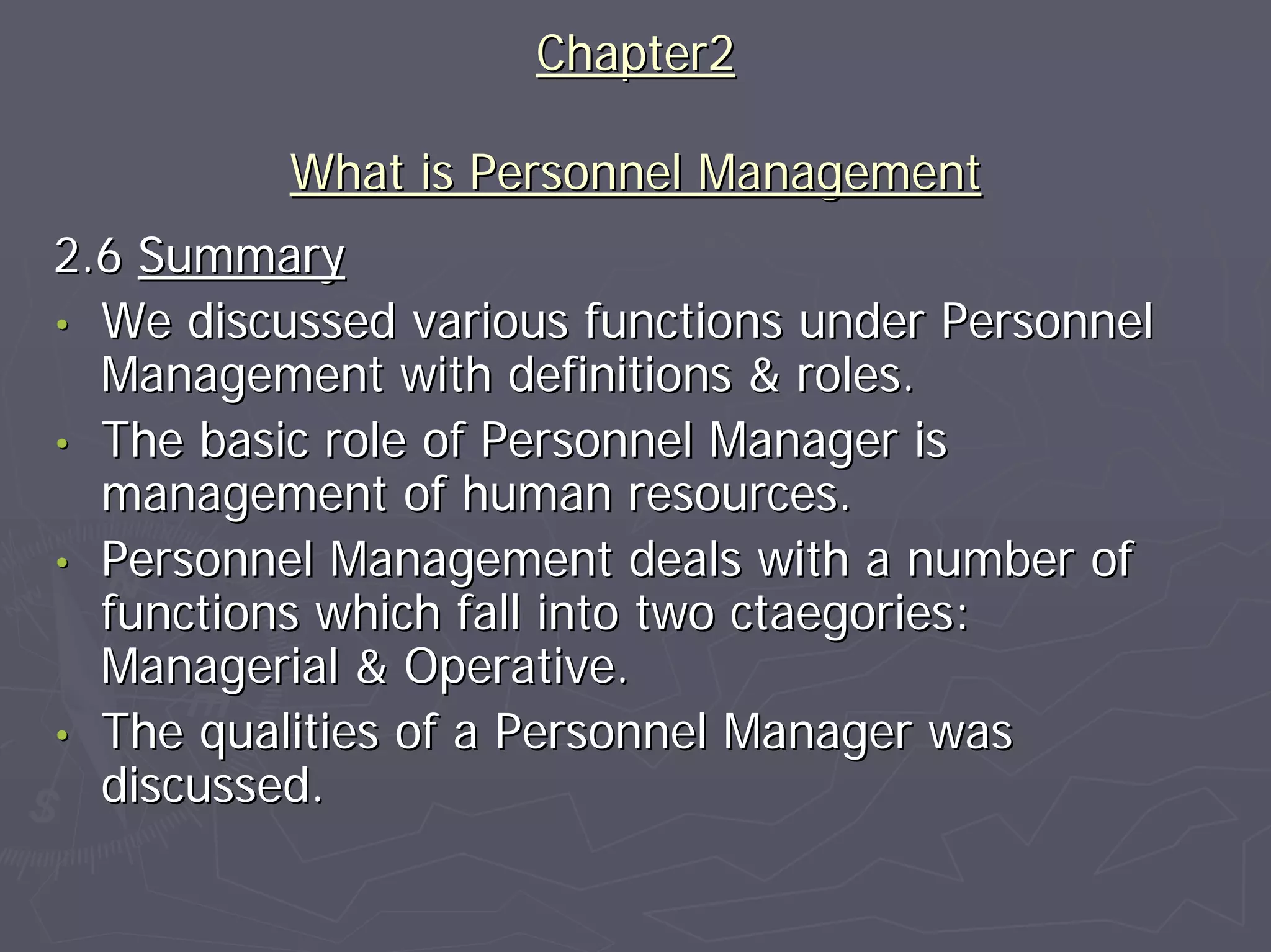 Personnel Management | PDF