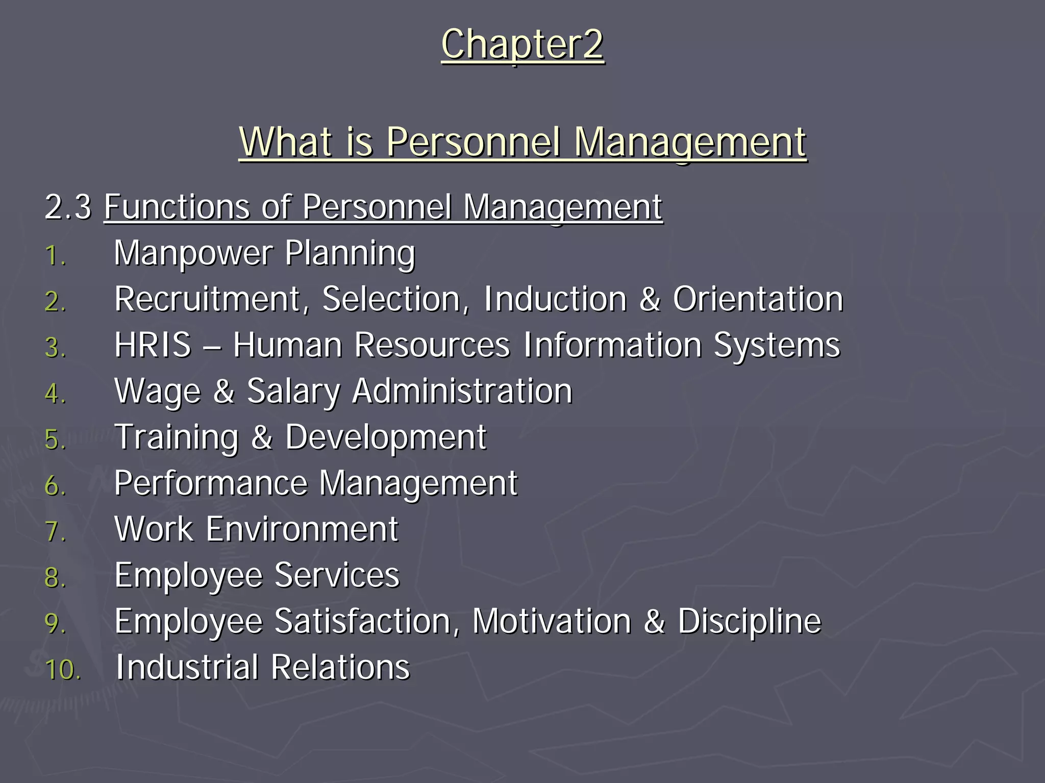 Personnel Management | PDF
