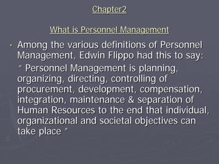 Personnel Management | PDF