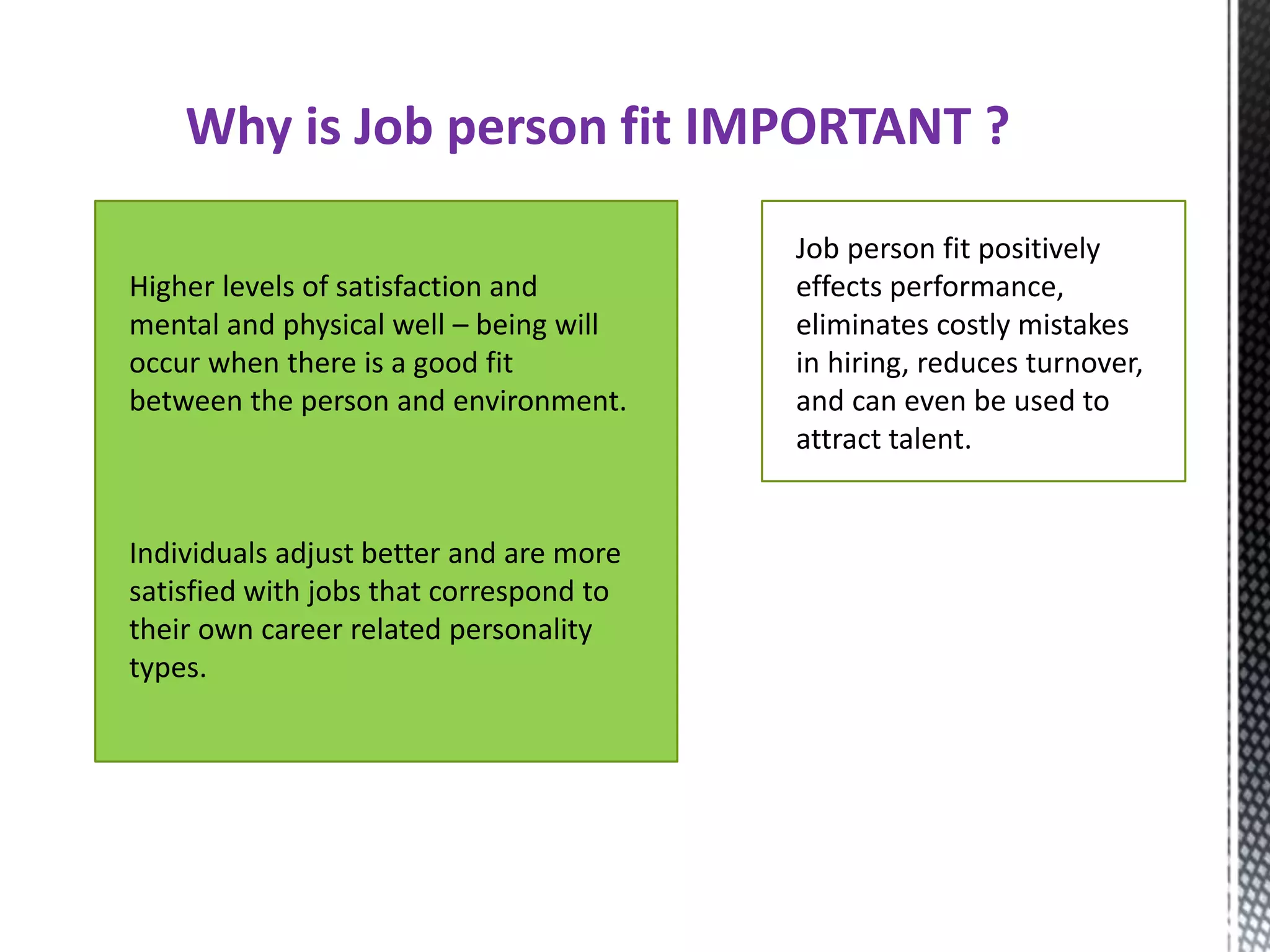 HRM Job - Person Fit | PPTX | Career Advice | Careers