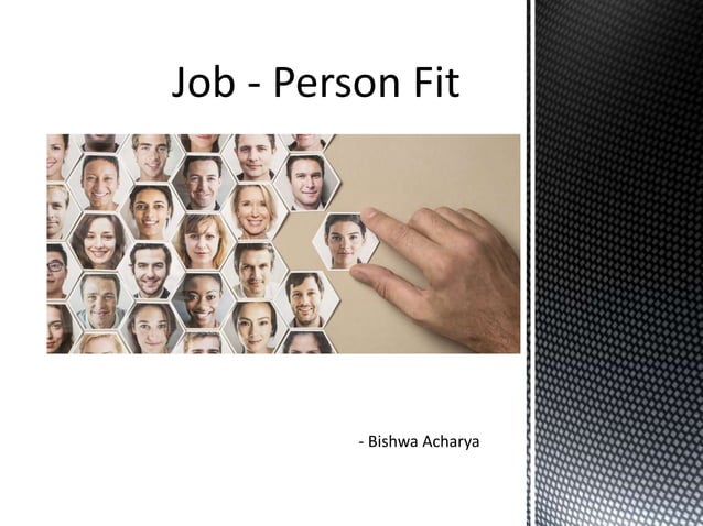 HRM Job - Person Fit | PPT