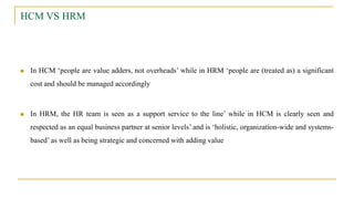 Strategic HRM and HCM | PPT