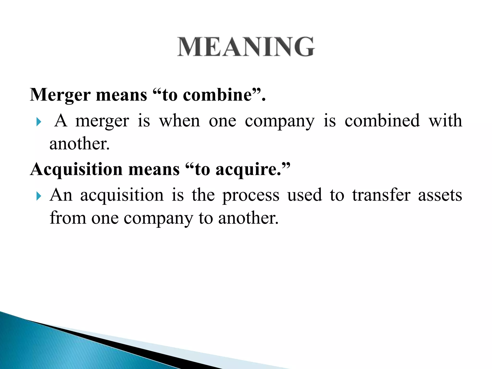 merger and acquisition | PPTX