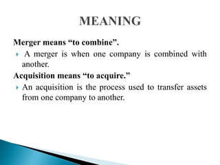 merger and acquisition | PPTX