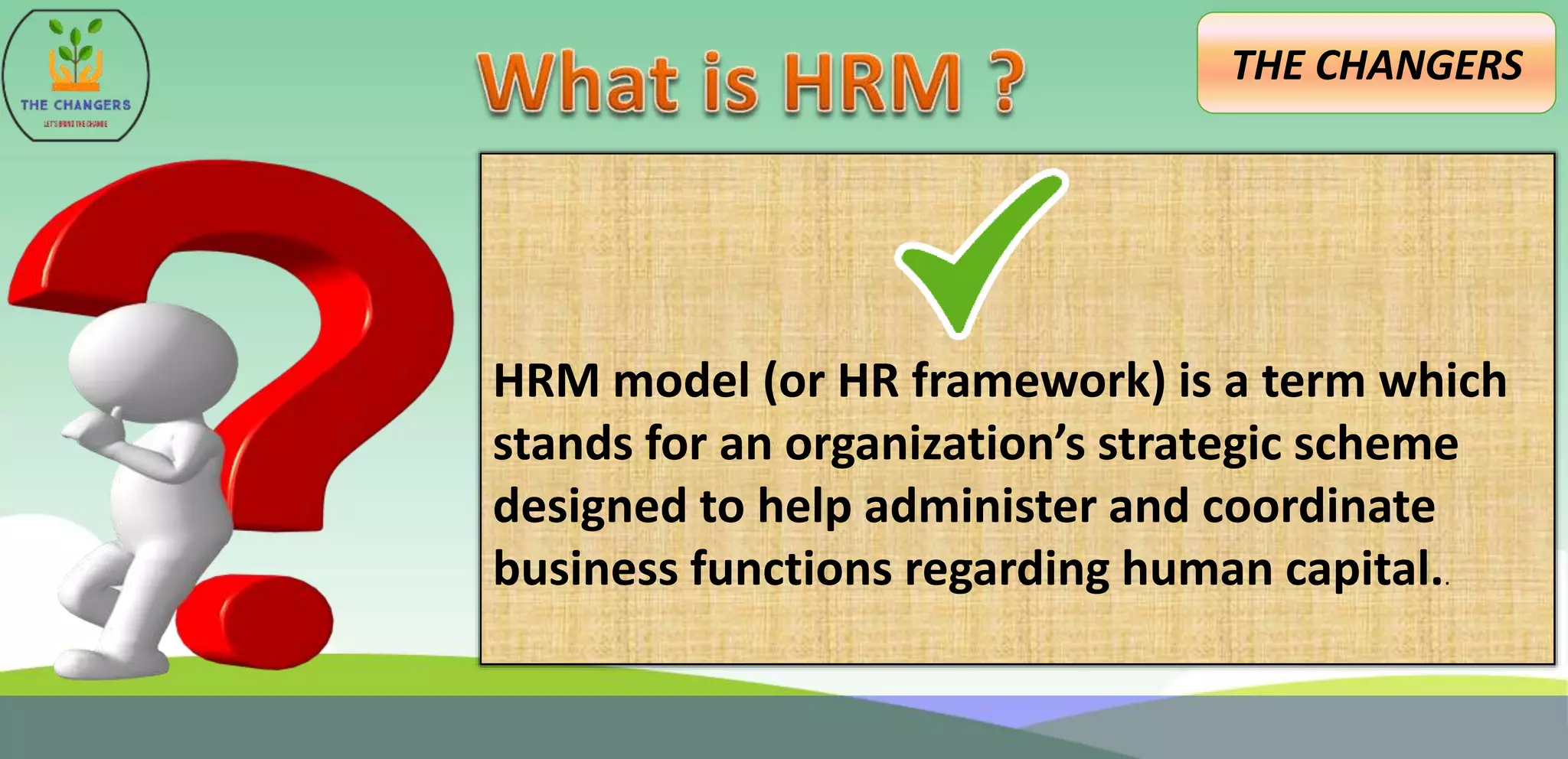 Hrm models ppt | PPTX