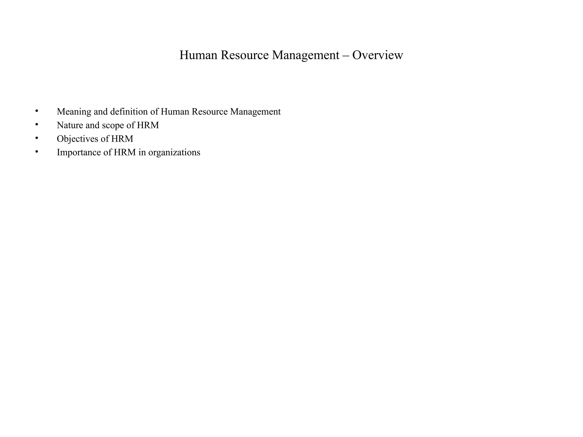 HRM basics knowledge- definition, objectives, functions.pptx