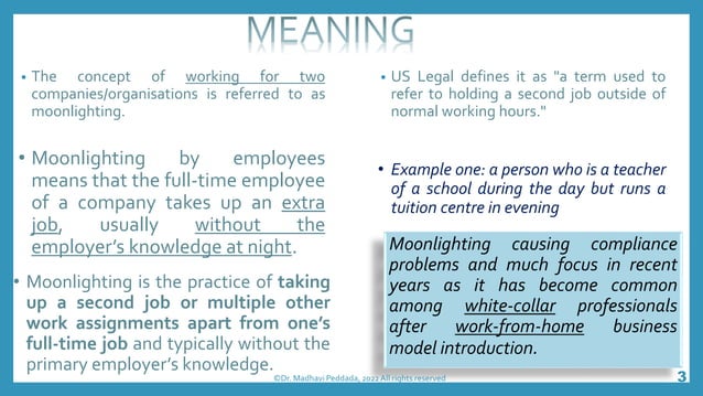 HRM_Moonlighting.pptx | Career Advice | Careers