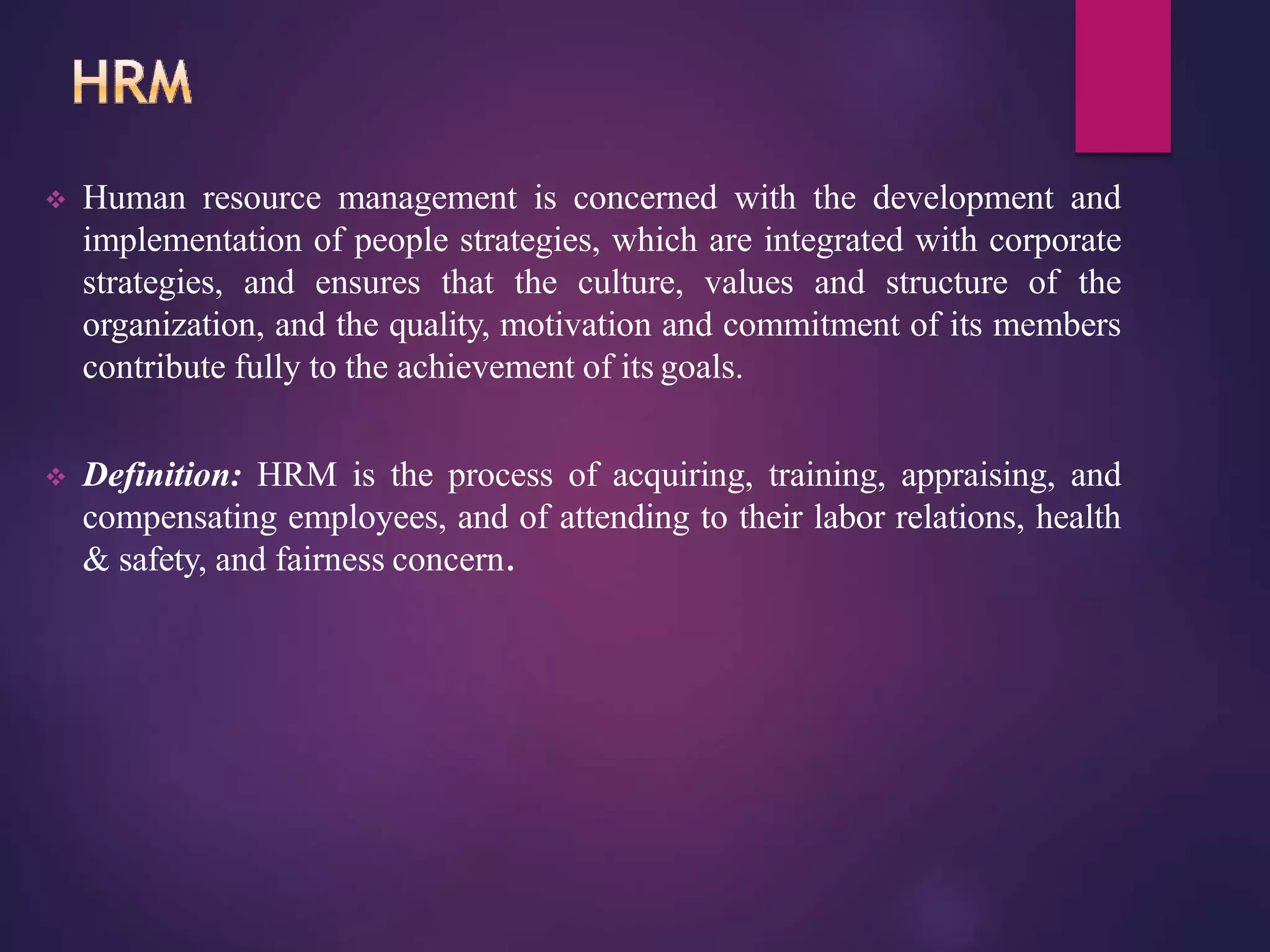 Human Resource Management | PPTX
