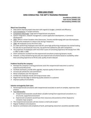 mp2 case Human Resource | DOCX | Resume Writing and Advice | Job Search
