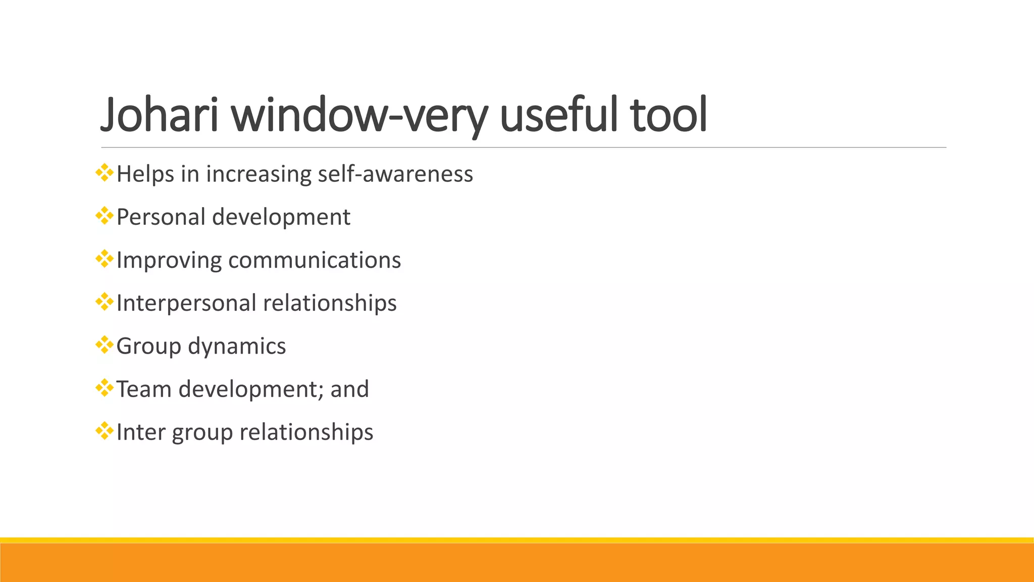 Johari Window | PPTX