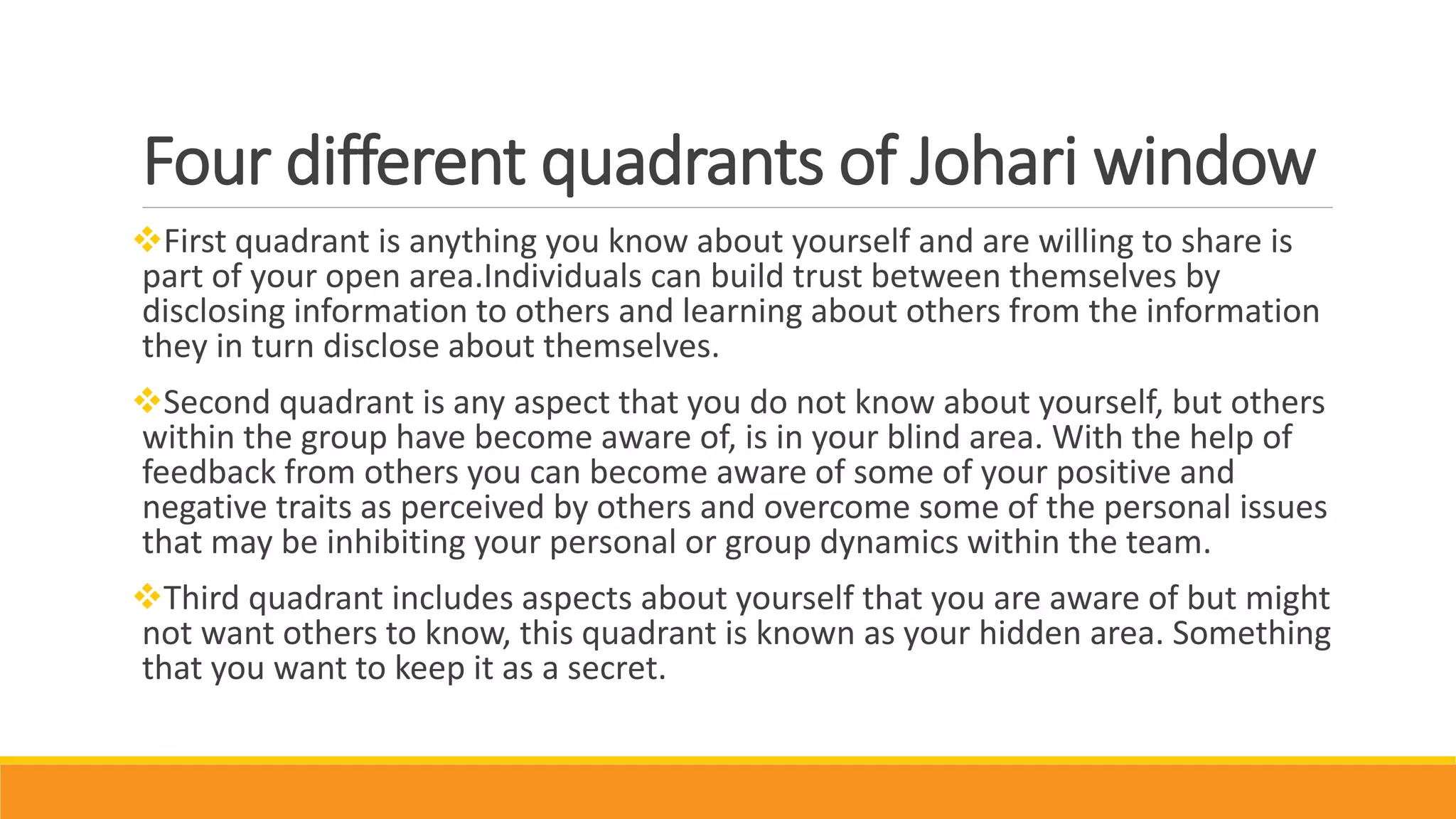 Johari Window | PPTX