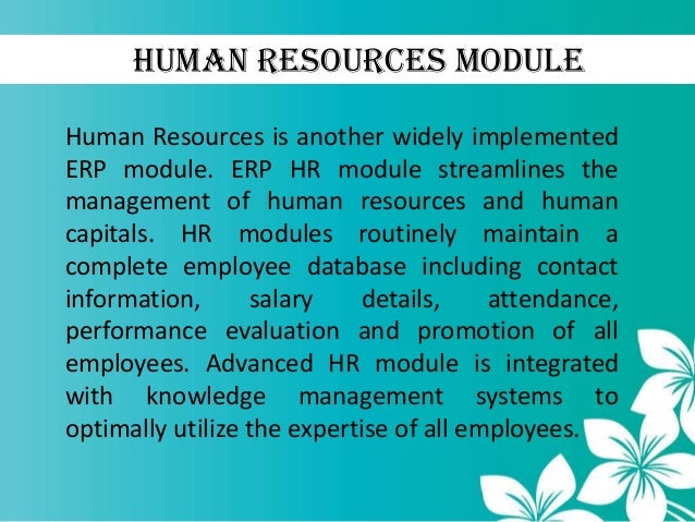 Hr module mis