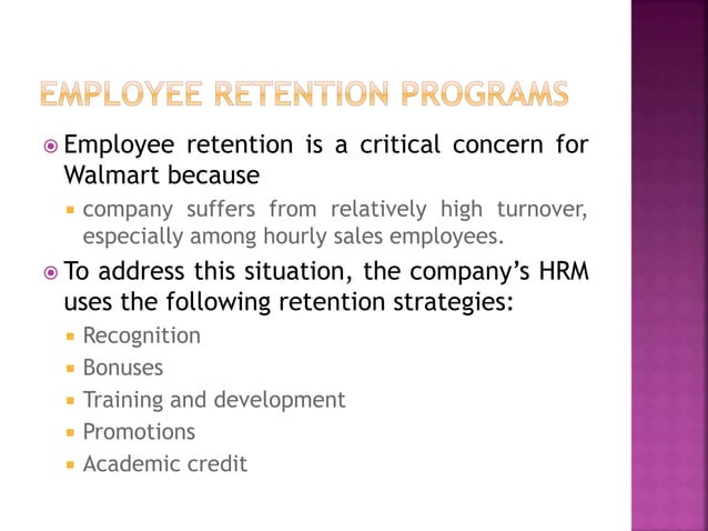 Hrm of walmart | PPTX | Human Resources | Business