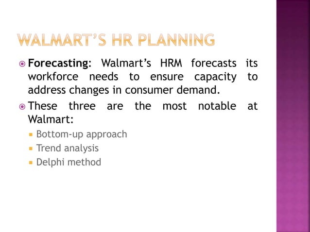 Hrm of walmart | PPTX | Human Resources | Business