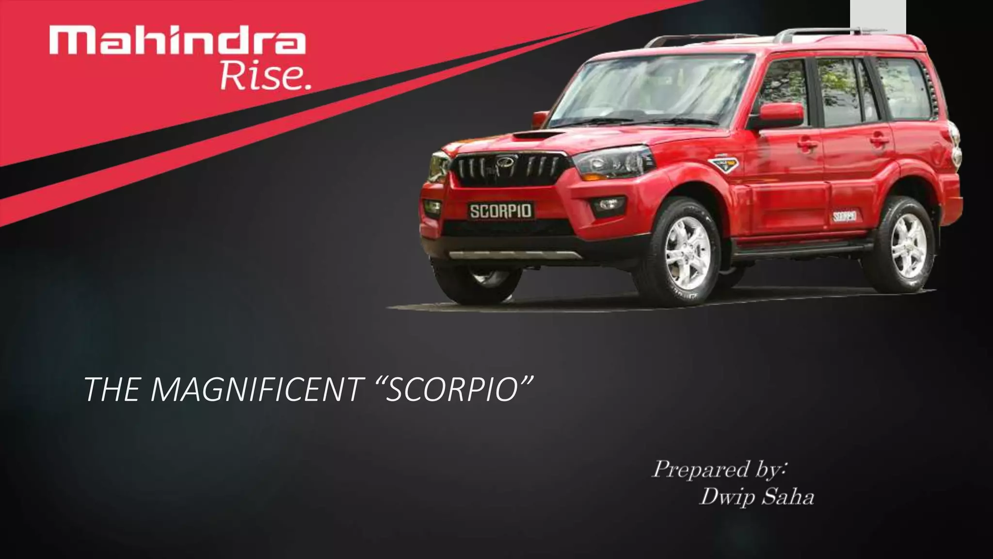 HRM aspect of Mahindra Scorpio | PPT