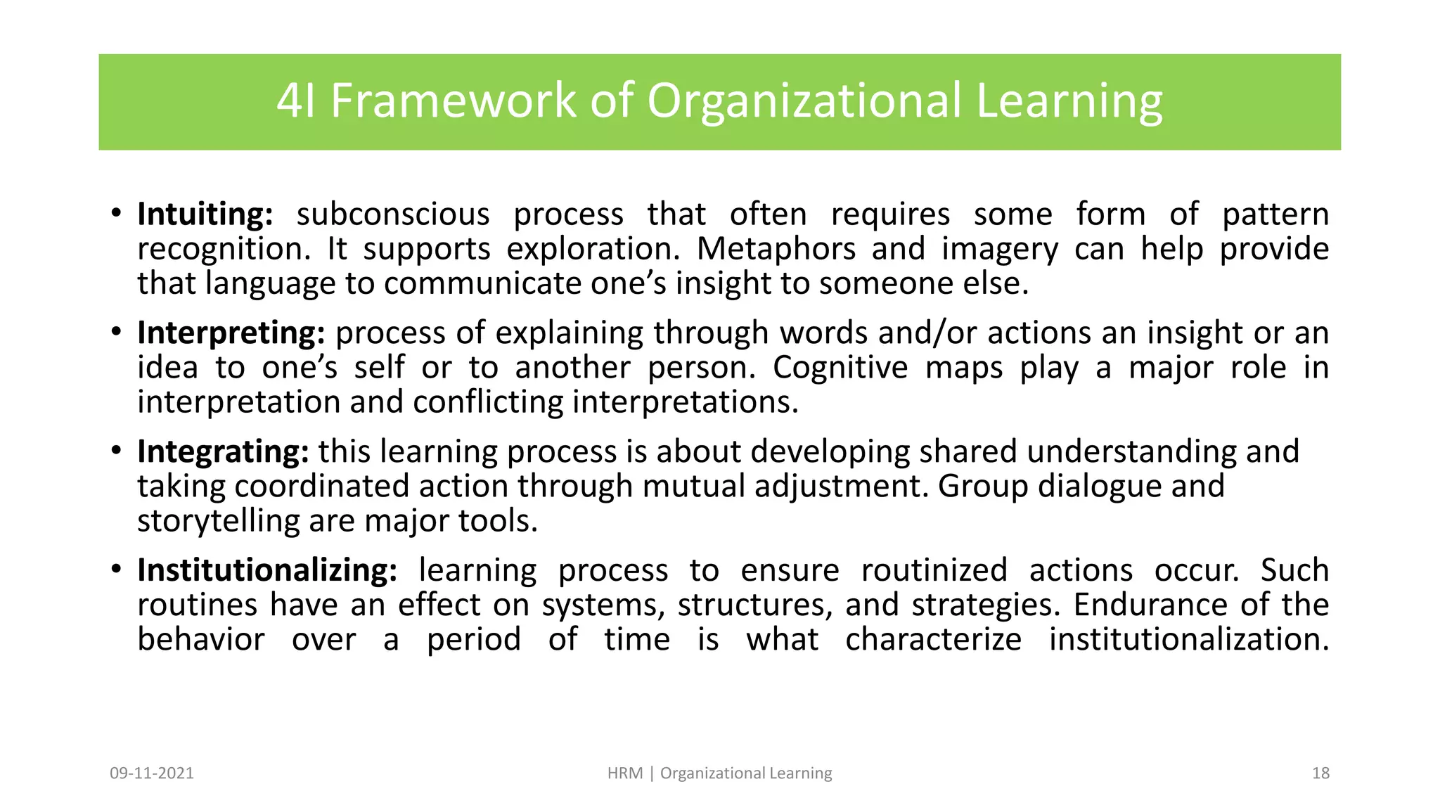 Organizational Learning | PPTX