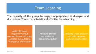 Organizational Learning | PPTX