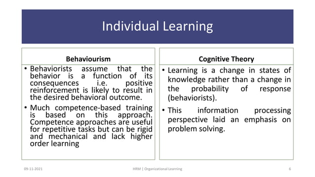 Organizational Learning | PPTX | Educational Assessment | Education