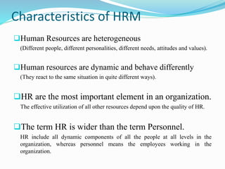 Hrm overview | PPTX