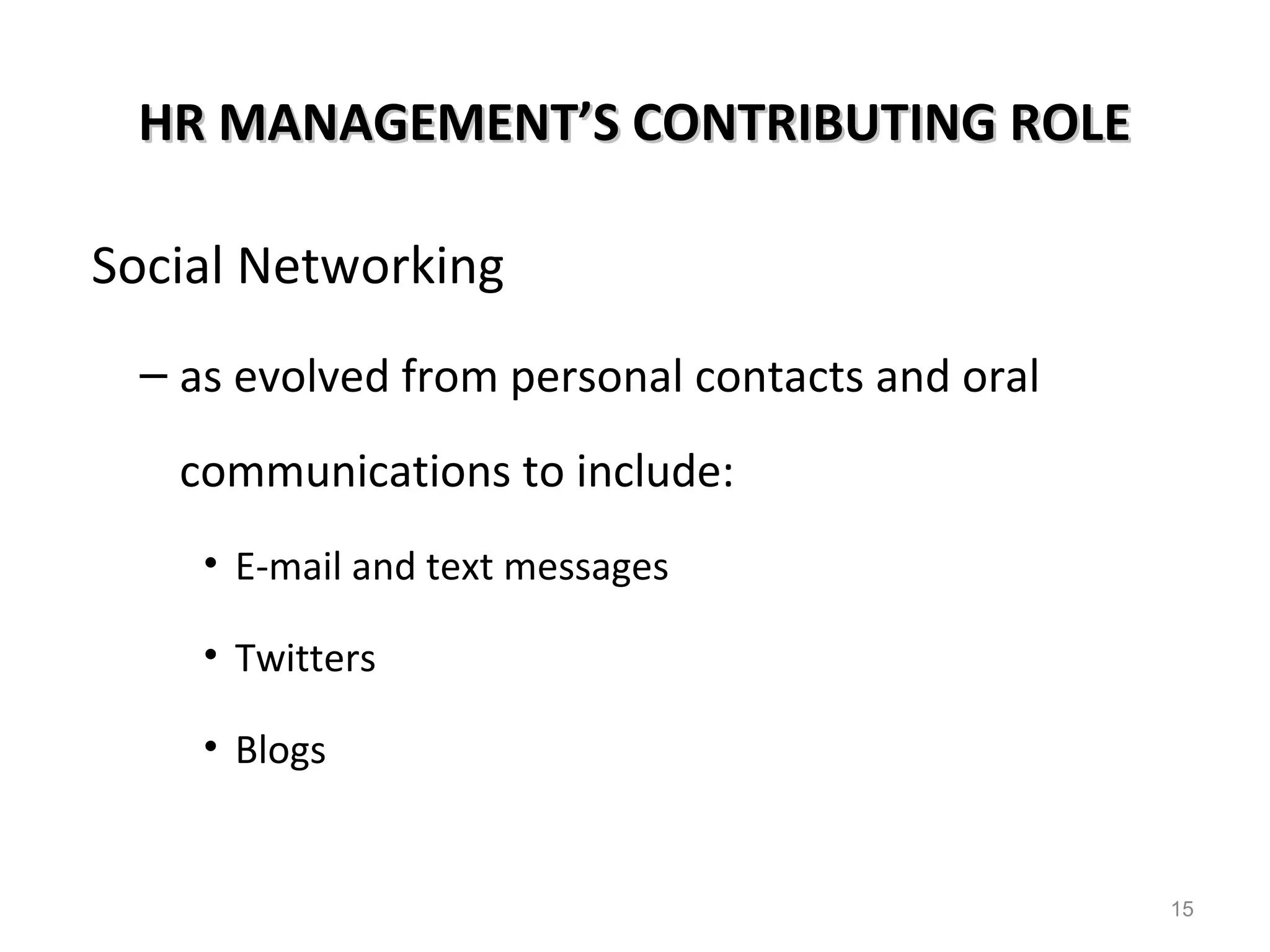 Human Resource Management Ppt