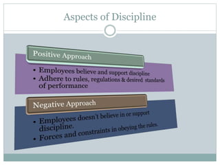 DISCIPLINE IN ORGANIZATION & STRESS MANAGEMENT | PPTX