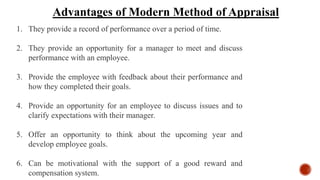 Modern Performance Appraisal Methods | PPTX