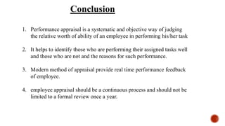 Modern Performance Appraisal Methods | PPTX