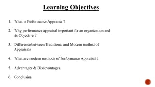 Modern Performance Appraisal Methods | PPTX