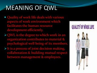 QWL ppt | PPTX