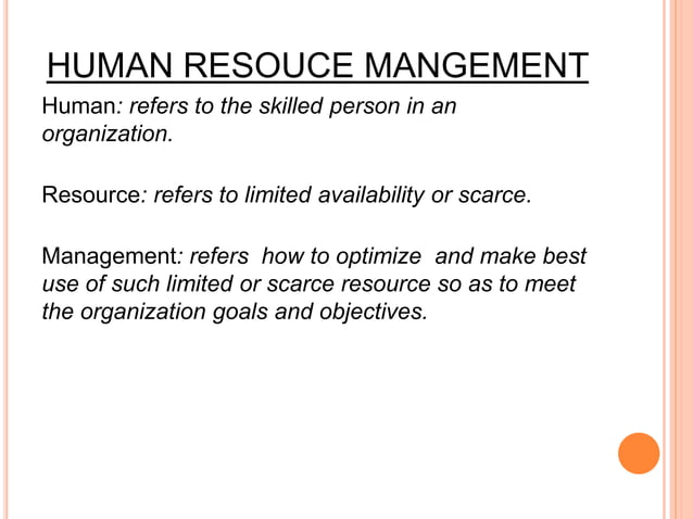 human resource management | PPT