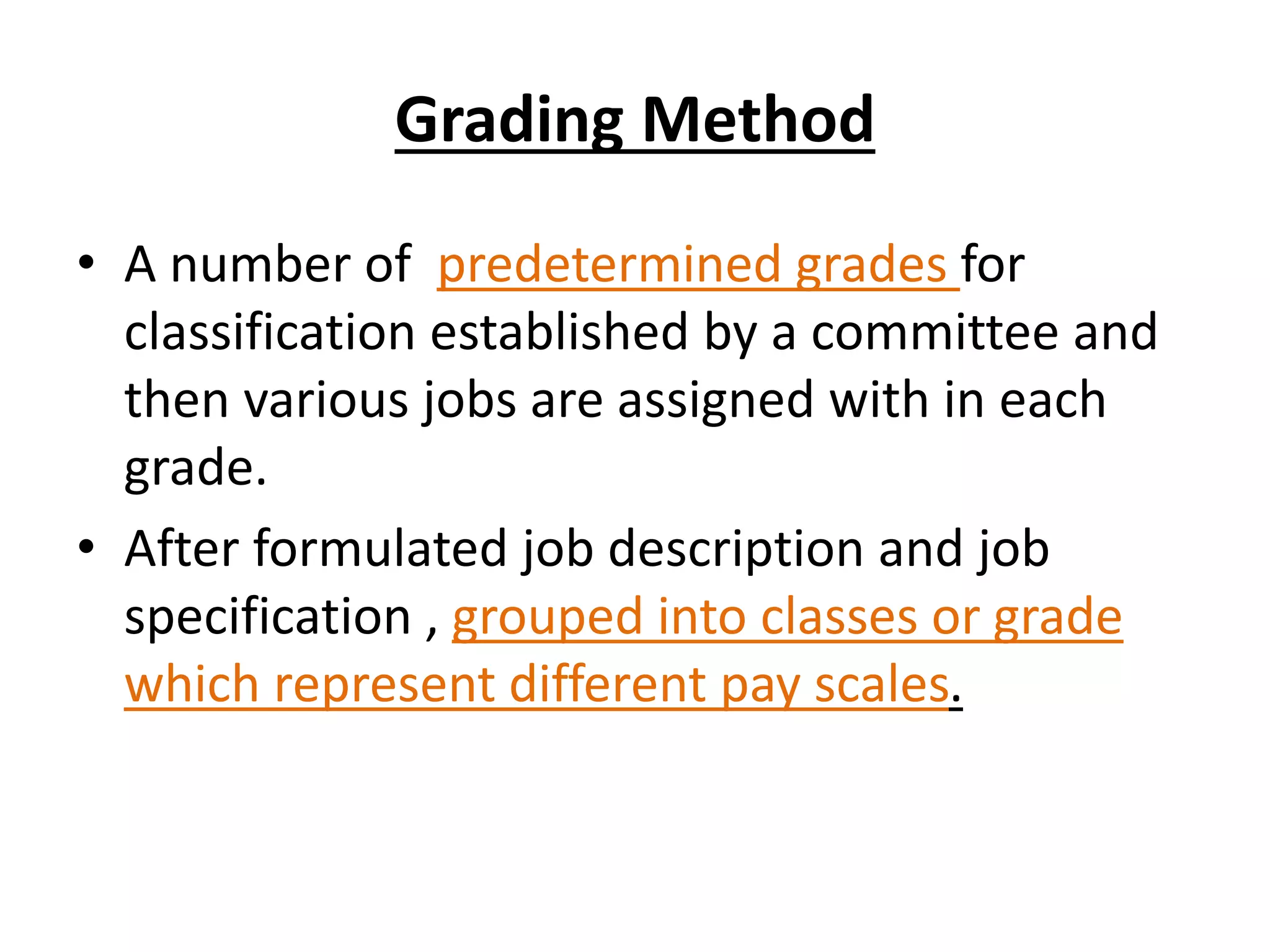 Human Resource Management (Job Evaluation) | PPTX