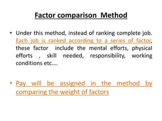Human Resource Management (Job Evaluation) | PPTX