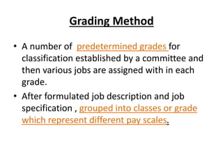 Human Resource Management (Job Evaluation) | PPTX